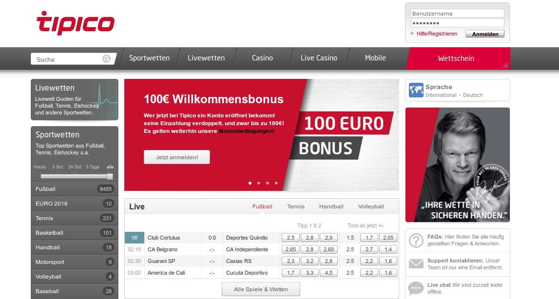 Tipico | OnlineFussballWetten.info